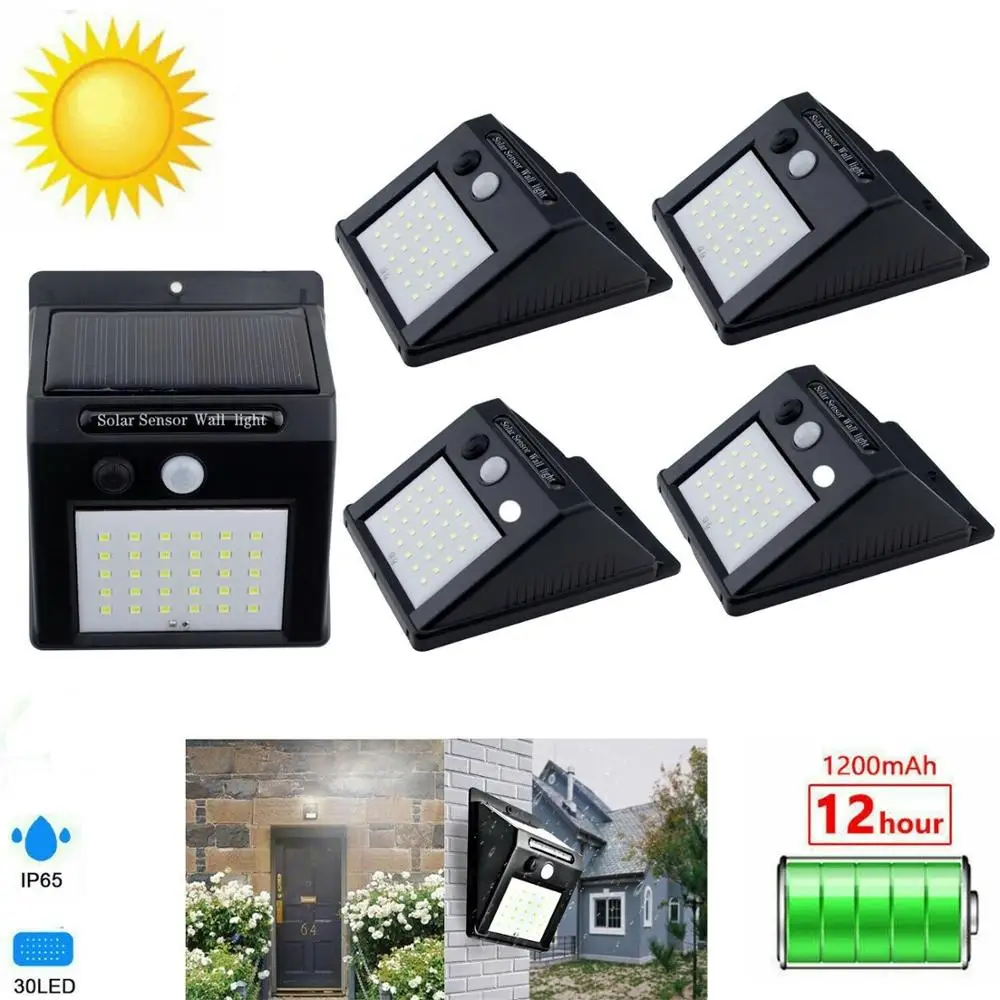 Hot-Sale-30-LED-Solar-Light-Wireless-Sensor-Waterproof-Solar-Wall-Lamp ...