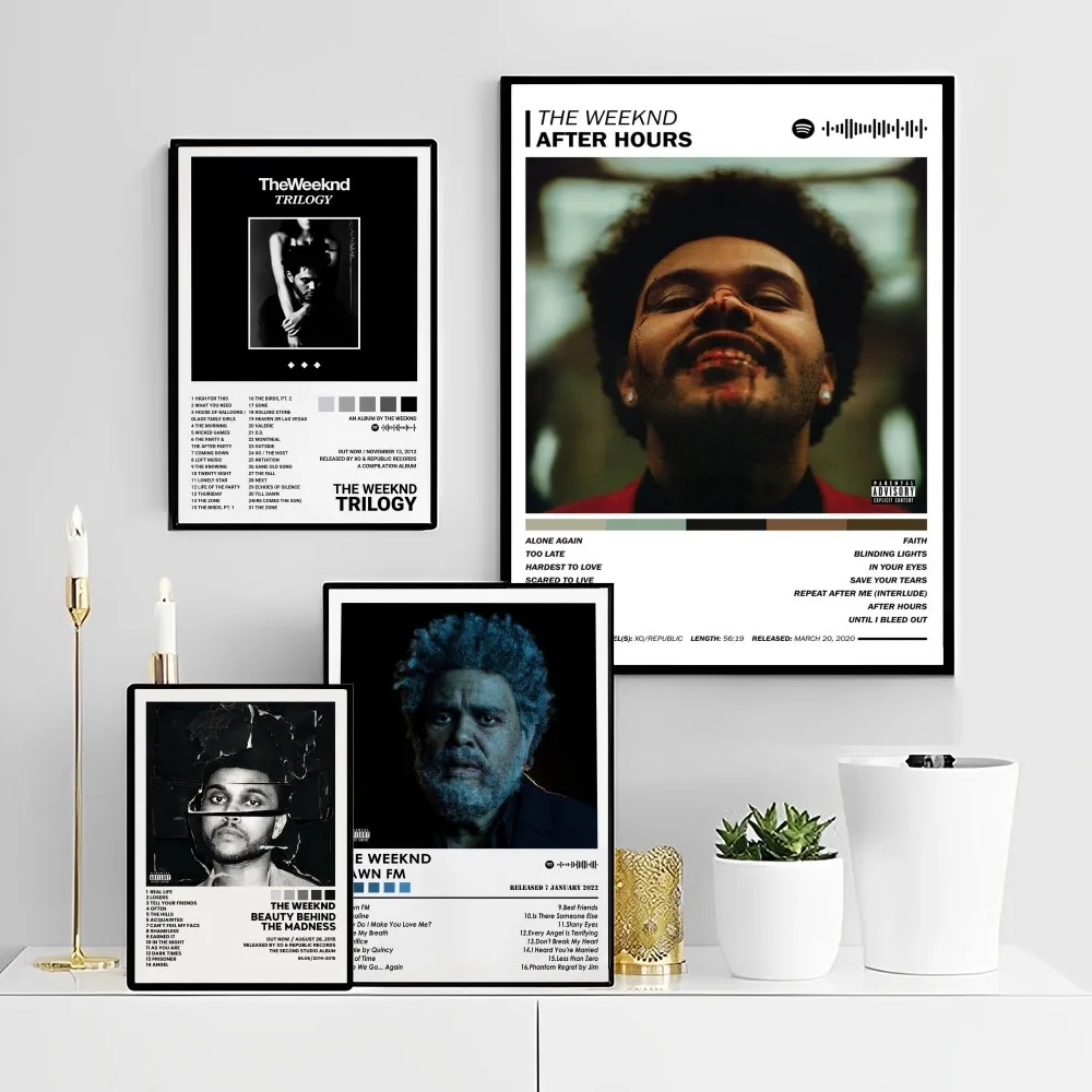 Singer-The-Weeknd-Classic-Vintage-Posters-Waterproof-Paper-Sticker ...
