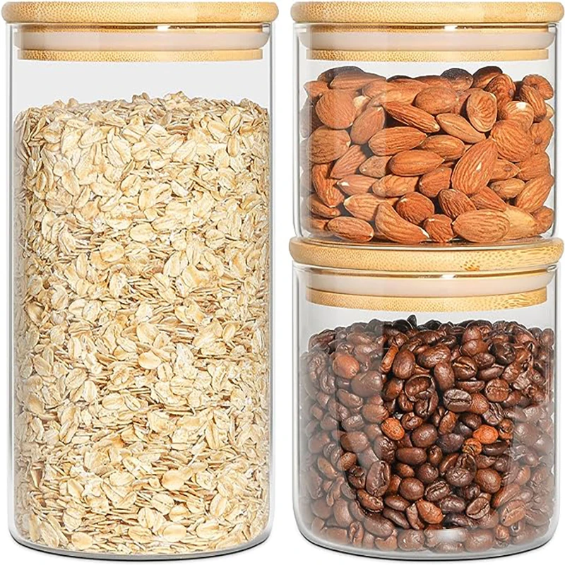 Sealed-cylinder-jar-3-pieces-bisphenol-free-high-borosilicate-glass-jar ...