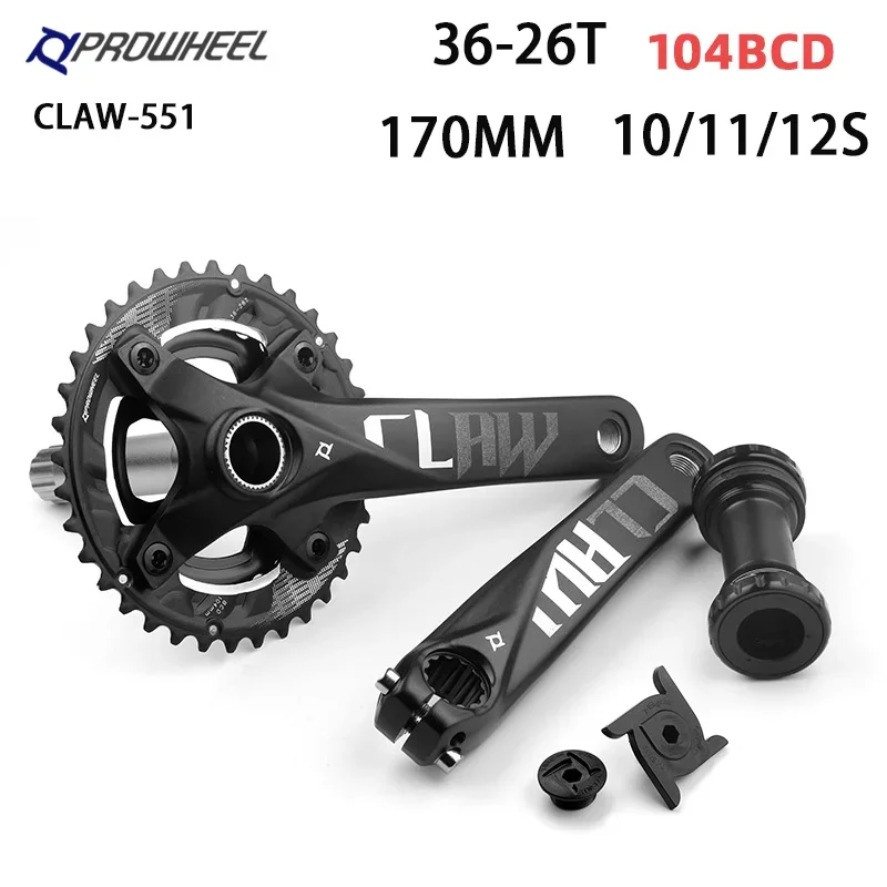 PROWHEEL105BCD-MTB-Crankset-Crank-Arm-36-26T-Sprocket-10S-11S-12S-170MM ...