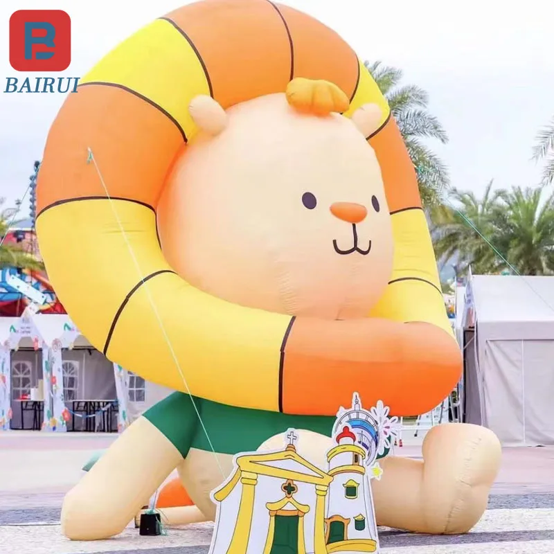 Giant-cartoon-inflatable-Lion-Zoo-amusement-park-mall-outdoor ...