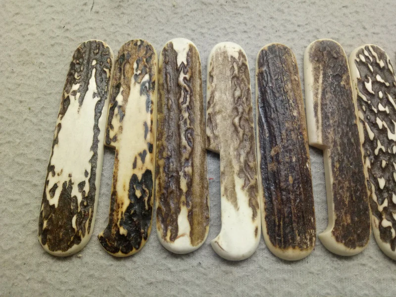 1-Pair-Hand-Made-Antler-Scales-for-91mm-Victorinox-Swiss-Army-Knife-91 ...