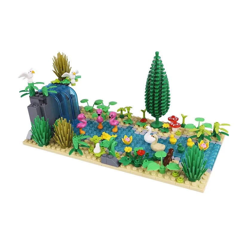 MOC-Small-Particle-Accumulation-Stream-Waterfall-Model-Otter-Swan-Bird ...