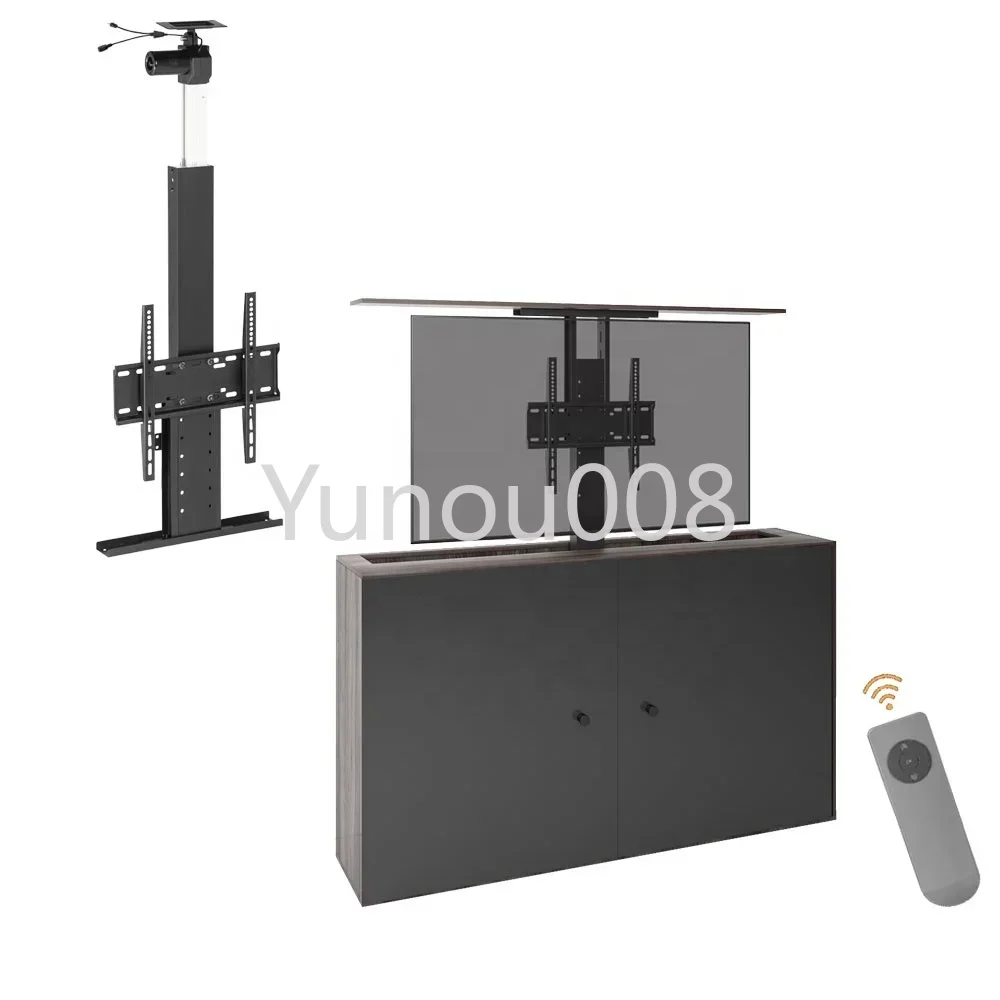 Height-Adjustable-Motorized-Ceiling-TV-Mount-Drop-Down-Lift-Stand-with ...