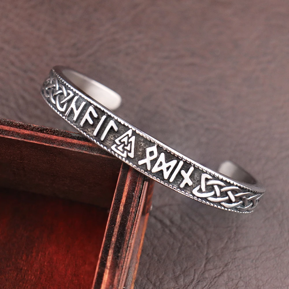 Stainless-Steel-Vintage-Viking-Rune-Bracelets-for-Women-Fashion-Classic ...