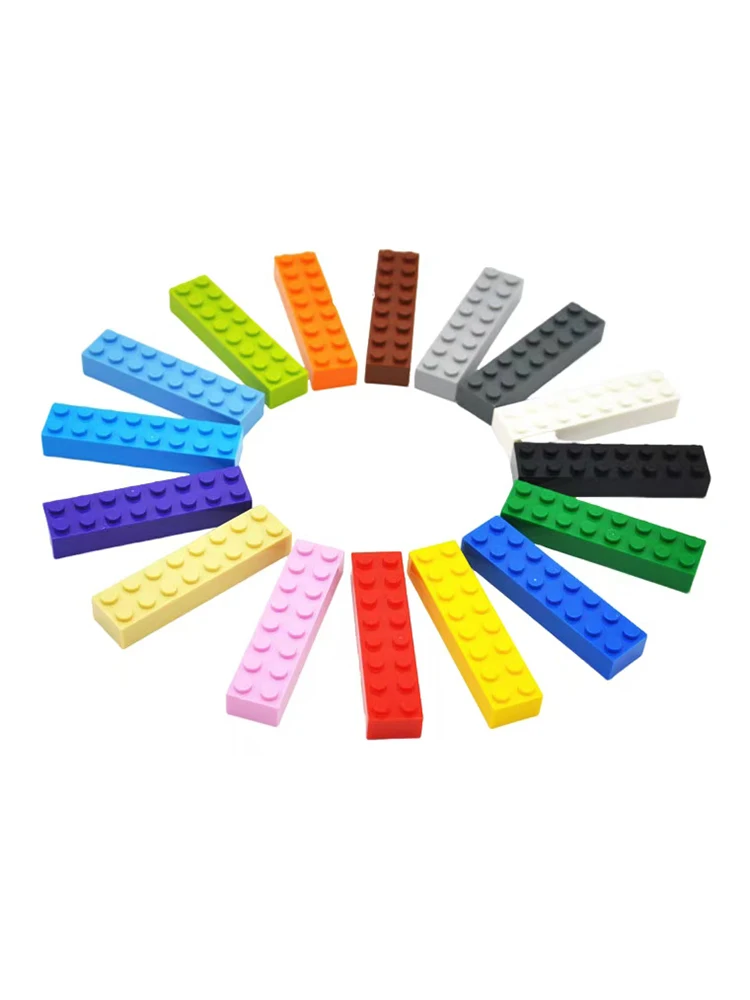 100pcs compatible with 3007 thick 2x8 DIY building blocks, children's ...