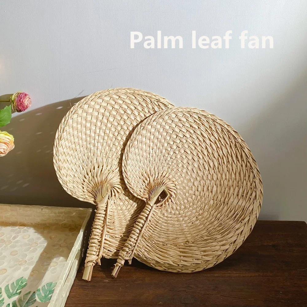 1-10PCS-Hand-Fans-Hand-Made-Fan-Rattan-Decoration-For-Wedding-Natural ...