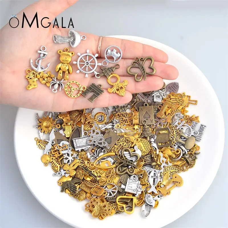 Abalorios de Metal Vintage para fabricación de joyas, abalorios de 30 ...