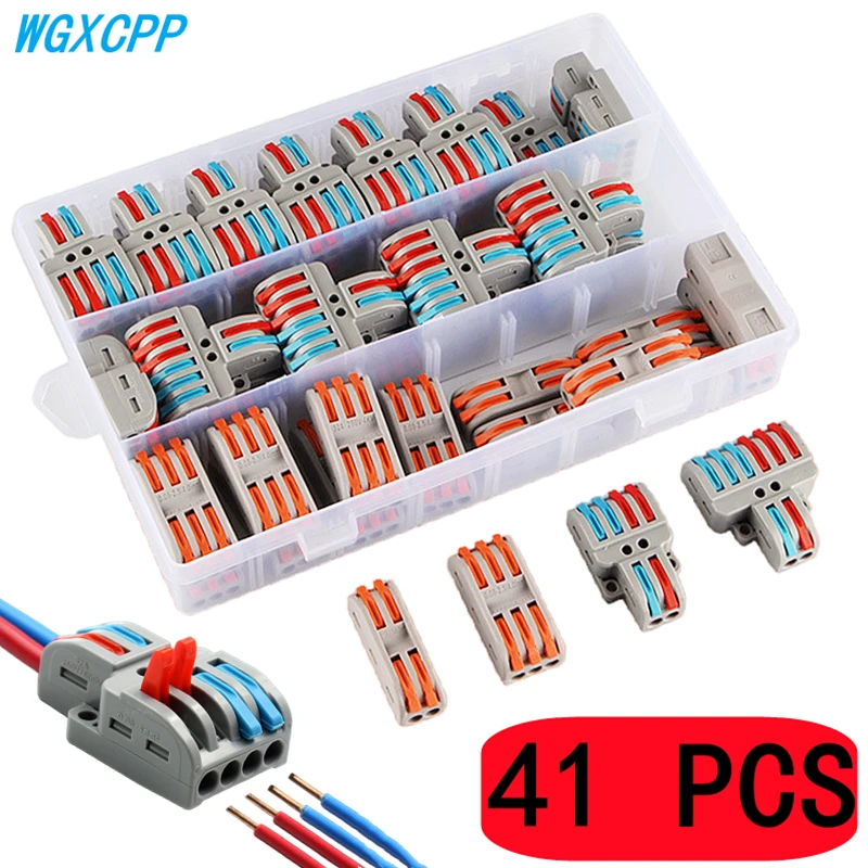 10/30/41/46/50pcs,compact Wire Connectors,mini Quick Cable Connectors ...