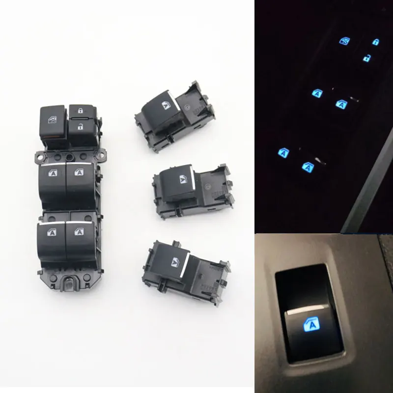 LHD-Left-Hand-Drive-Car-LED-Light-Auto-Power-Window-Button-Switch-4Pcs ...