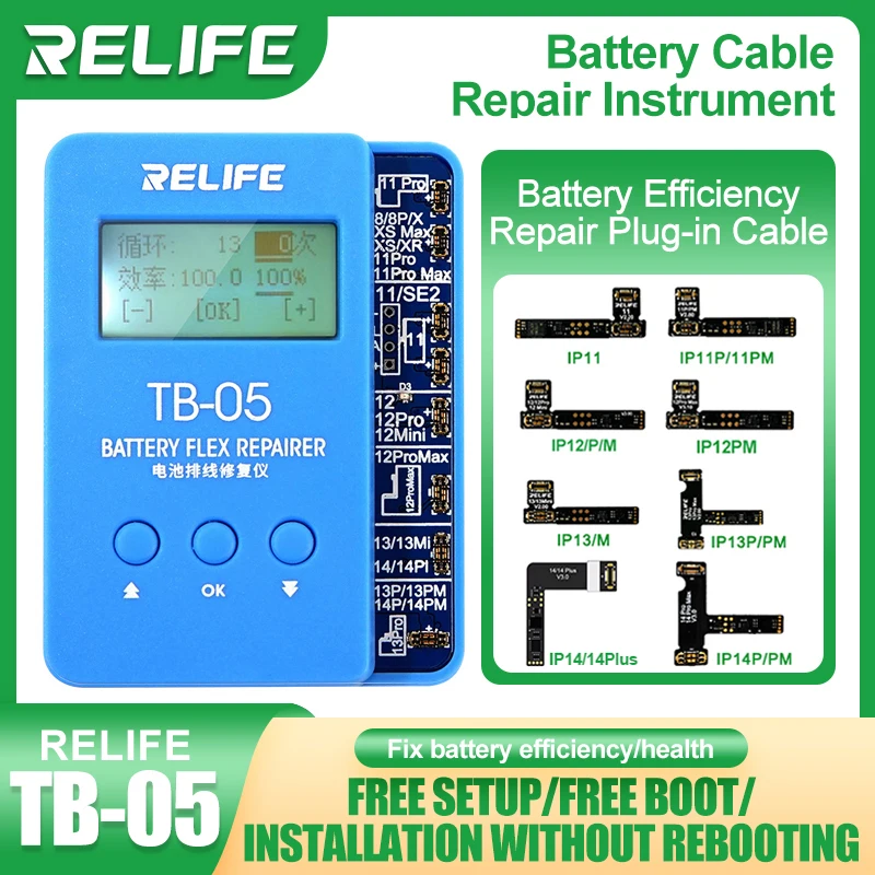 RELIFE-TB-05-Battery-Repair-Instrument-for-IP8-14-Pro-Plus-Pro-Max ...