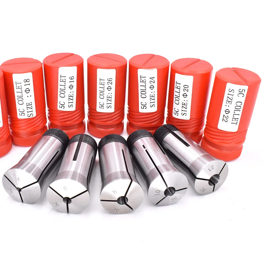 5C collets 24pcs/set collet set Round hole spring collet chuck for CNC ...