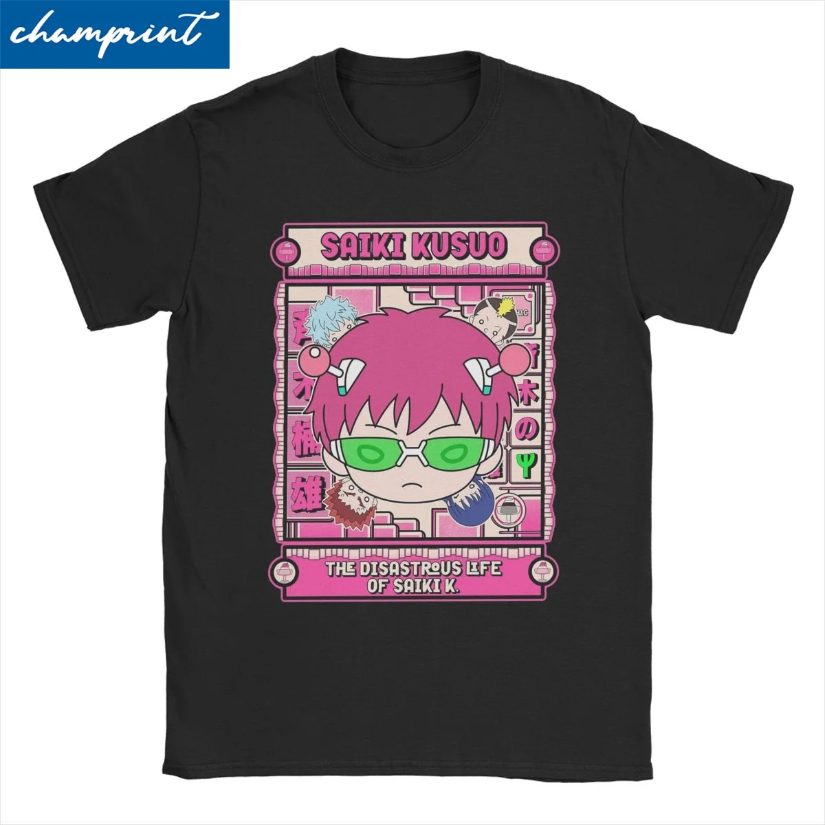 Men Women's Saiki Kusuo The Disastrous Life Of Saiki K. T Shirts Cotton ...