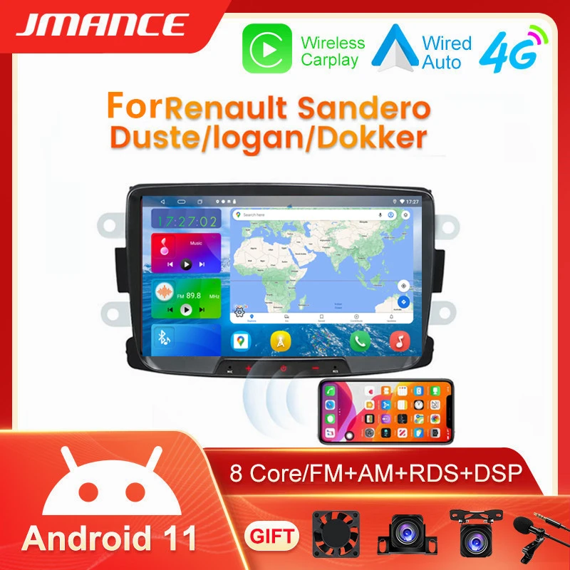 Android 12 10 Car Radio Multimedia For Renault Dacia LOGAN Sandero Duster Lodgy Lada Xray Captur ...