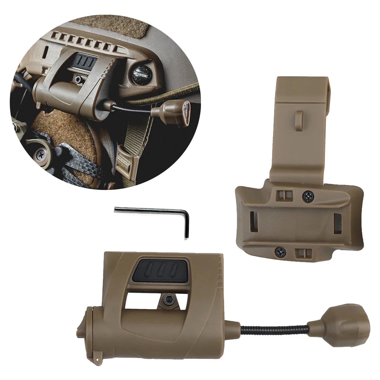 Hot!MPLS Tactical Helmet Light 3 Modes LED Flashlight IR Lamp Outdoor ...