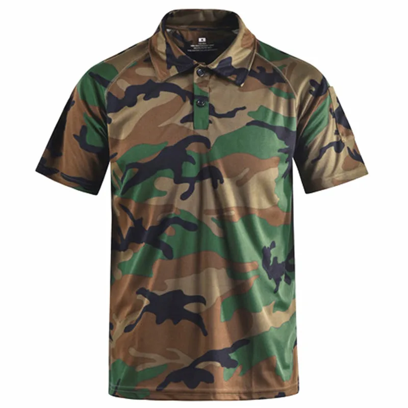Camisa-polo-t-tica-de-camuflagem-masculina-roupa-casual-de-ver-o-com ...
