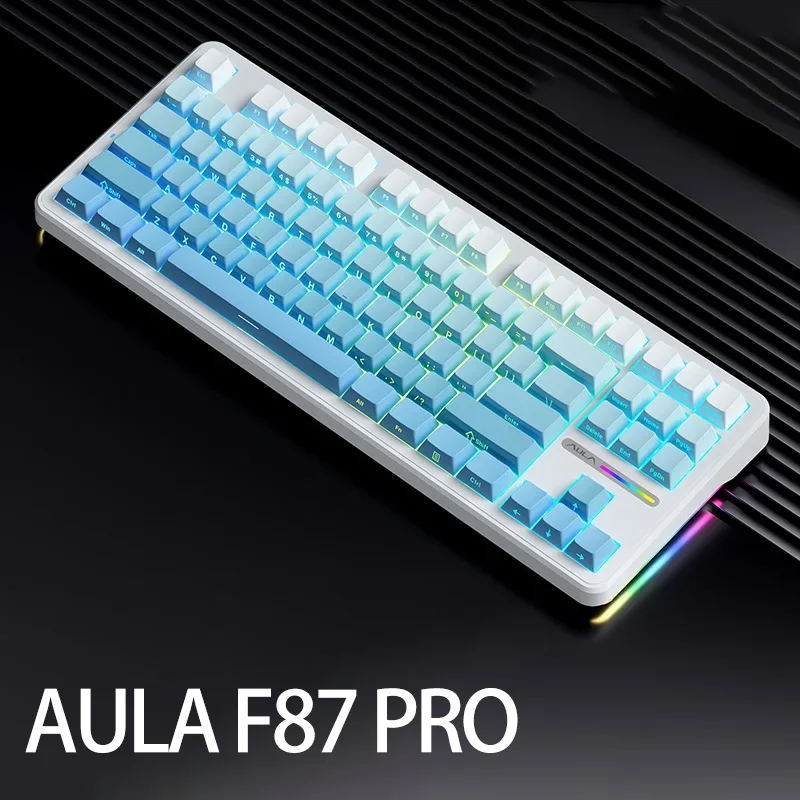 Aula-F87-Pro-teclado-mec-nico-2-4g-USB-Bluetooth-Tri-Mode-personalizado ...