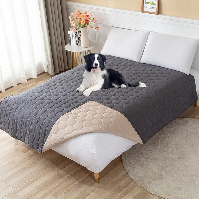 Colcha-impermeable-para-mascotas-Funda-de-colch-n-de-tama-o-King ...