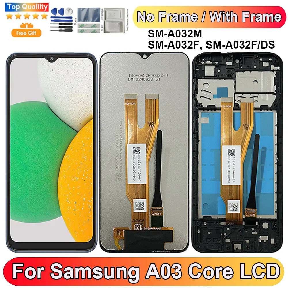 Screen For Samsung Galaxy A03 Core LCD Display with frame, Touch ...