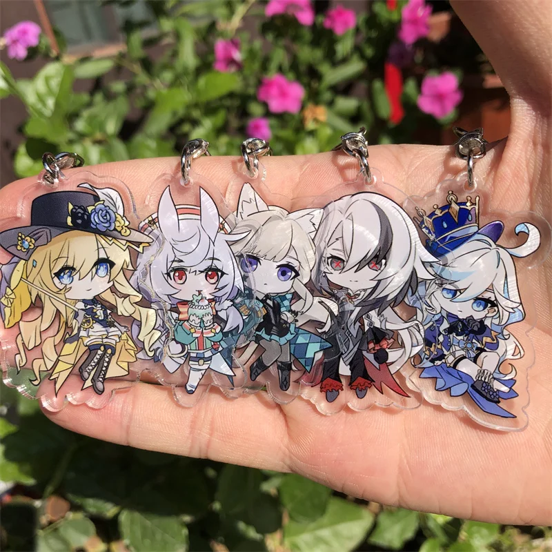 Genshin-Impact-Neuvillette-Wriothesley-Lyney-Keychain-Anime-Game ...