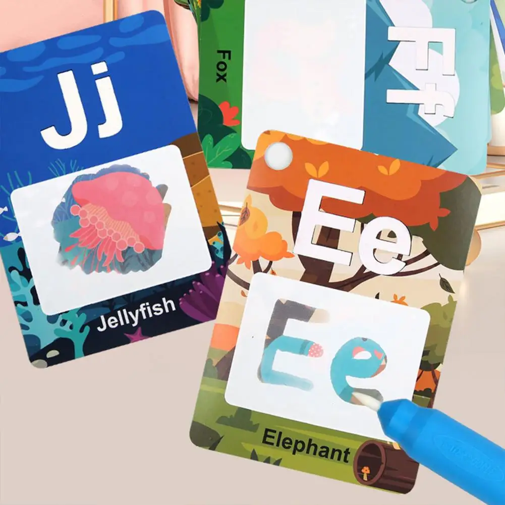 Visual-Perception-Skills-Learning-Cards-Alphabet-Watercolor-Cards ...