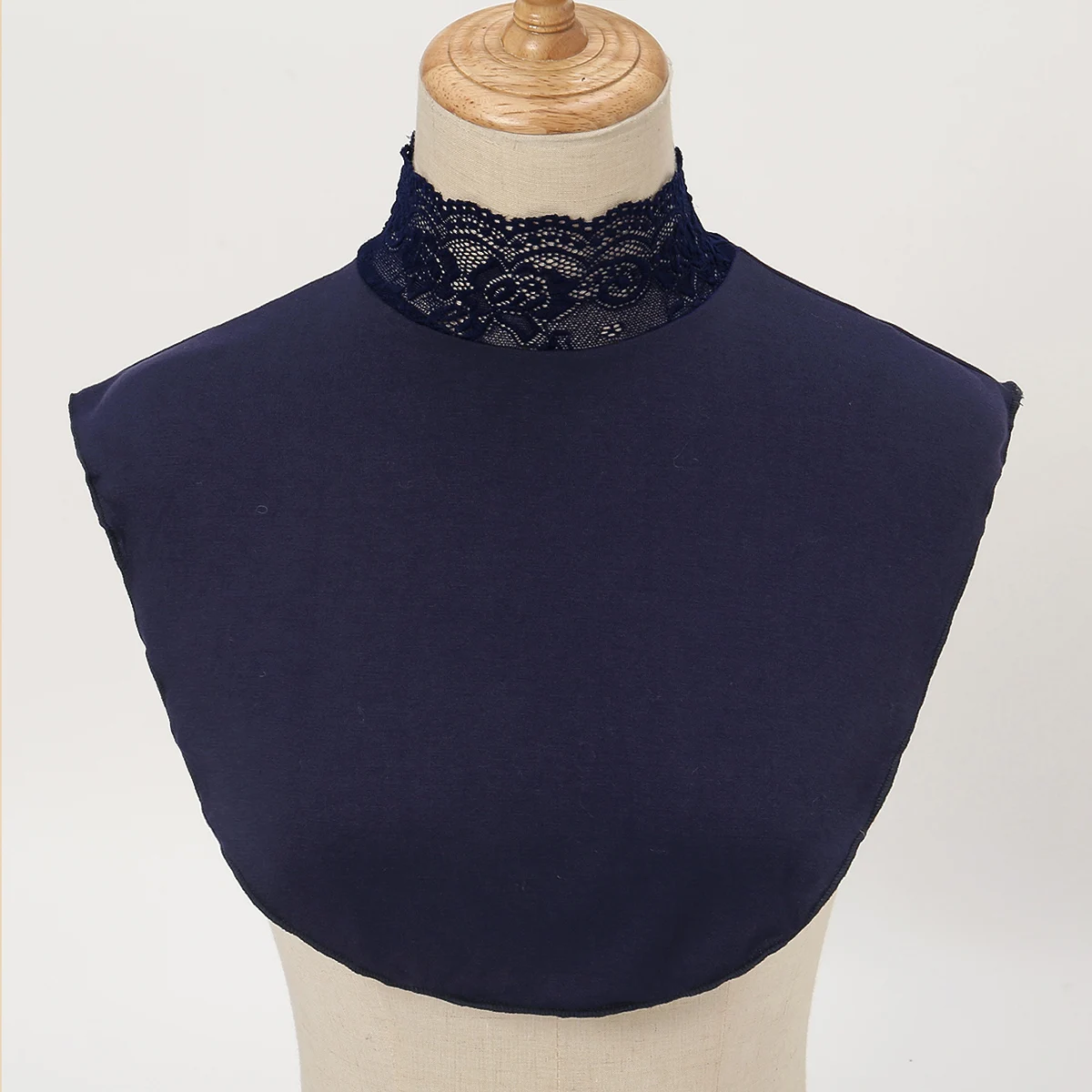 Fashion-Soft-Lace-Modal-False-Collar-For-Woman-Plain-Mock-Neck-Half-Top ...