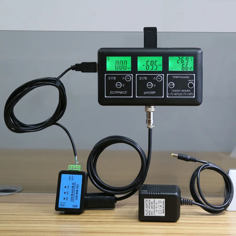 New-7-In-1-Multifunction-Online-Water-Quality-Monitor-EC-TDS-CF-PH-ORP ...