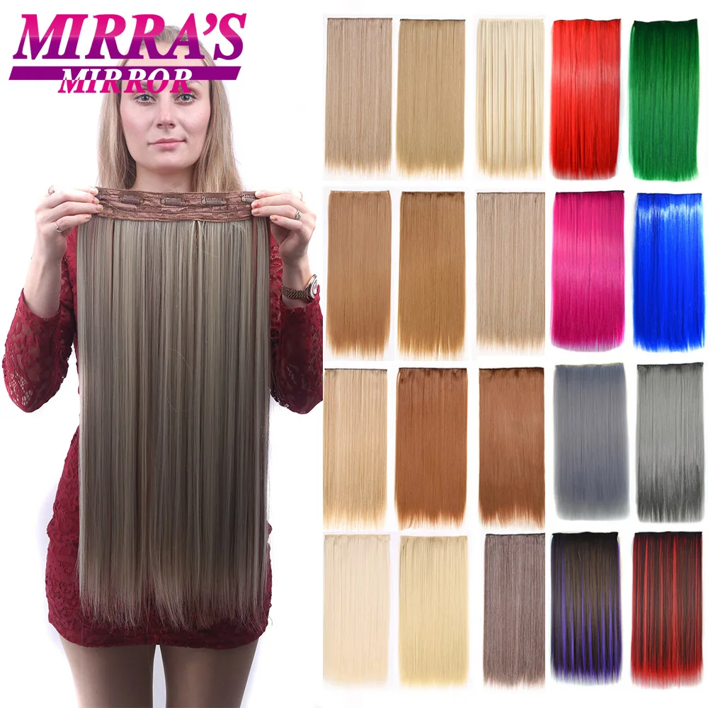 Clip-In-Hair-Extensions-With-Clips-Hairpieces-Synthetic-Extension-False ...