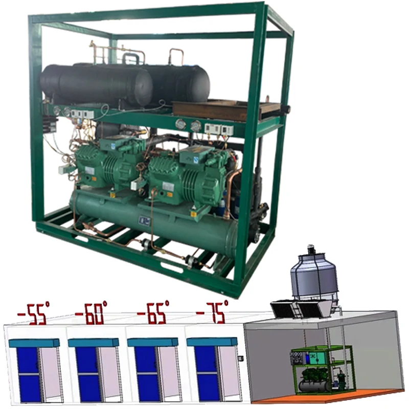 Water cooled cascade cryogenic unit is used in aerospace such as heat ...