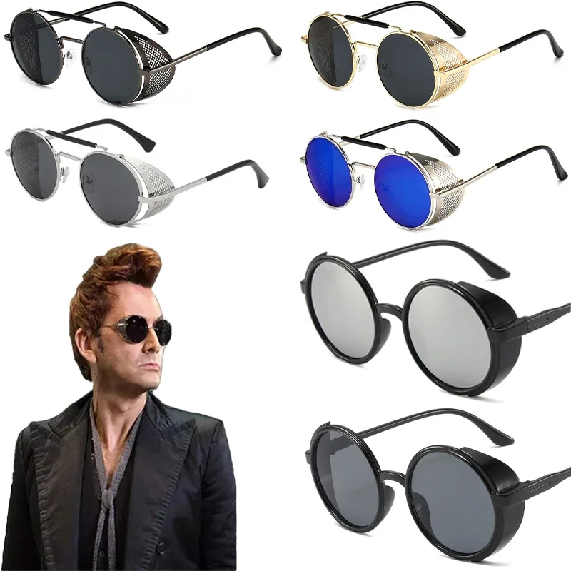 Good-Omens-Devil-Crowley-David-Tennant-Sunglasses-Cosplay-Props-Retro ...