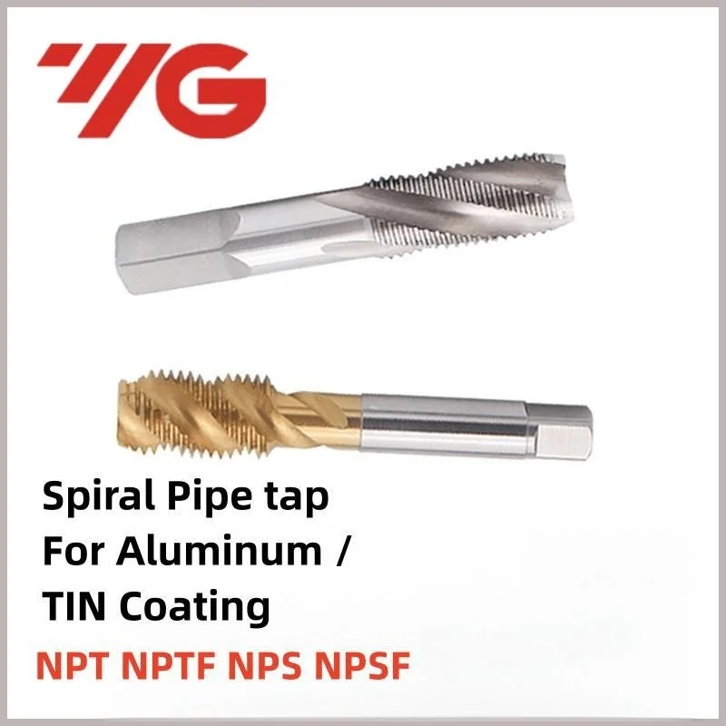1PCS-Korea-YG-American-Pipe-Spiral-Tap-For-aluminum-With-Tin-Coating ...