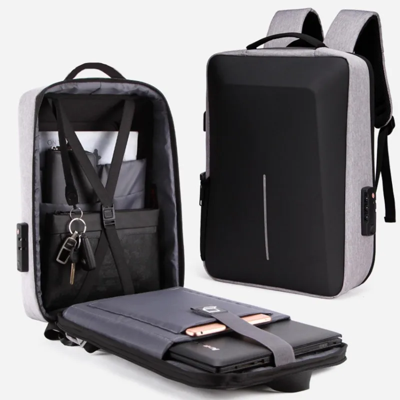 New-Laptop-Backpack-Men-s-Business-Notebook-Waterproof-Back-Pack-USB ...