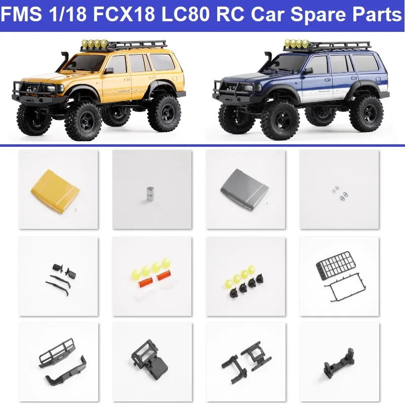 FMS 1/18 FCX LC80 Remote Control Car Spare Parts Girder Gear Box Light ...