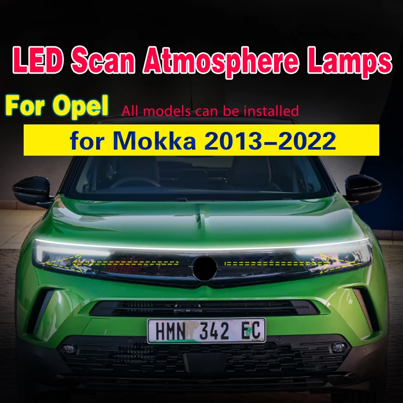 Through-type-Scan-Starting-Led-Car-Hood-Light-Strip-Decorative-Lamp ...