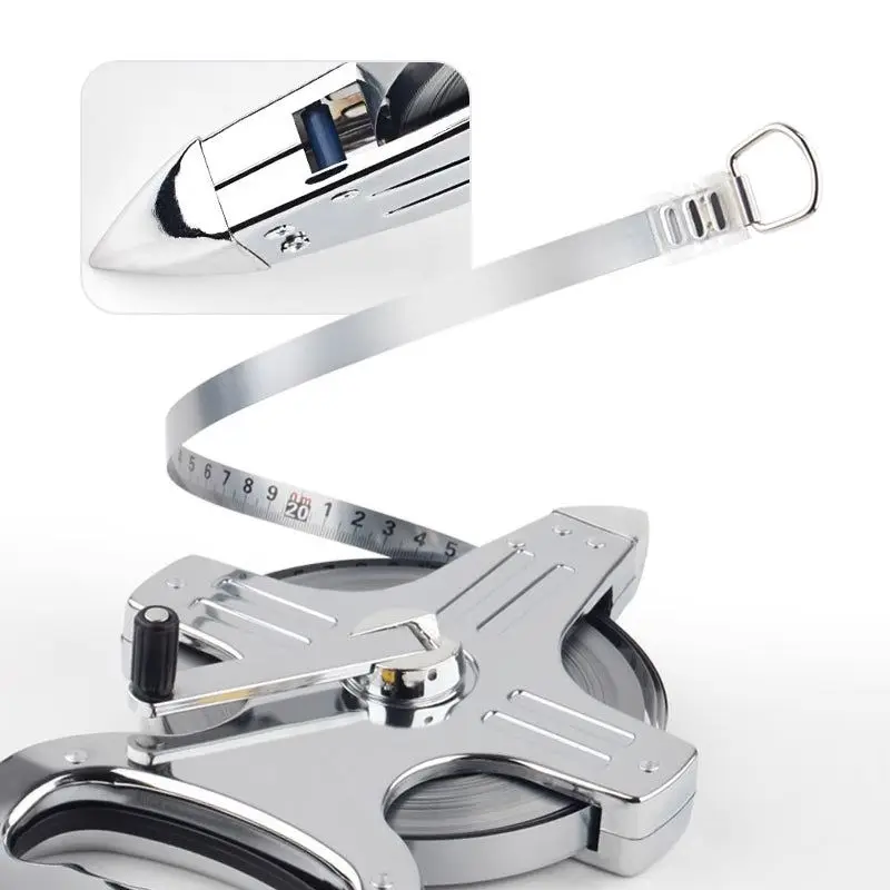 30-50-100M-Portable-Steel-Frame-Ruler-Metric-Scale-Stainless-Steel ...