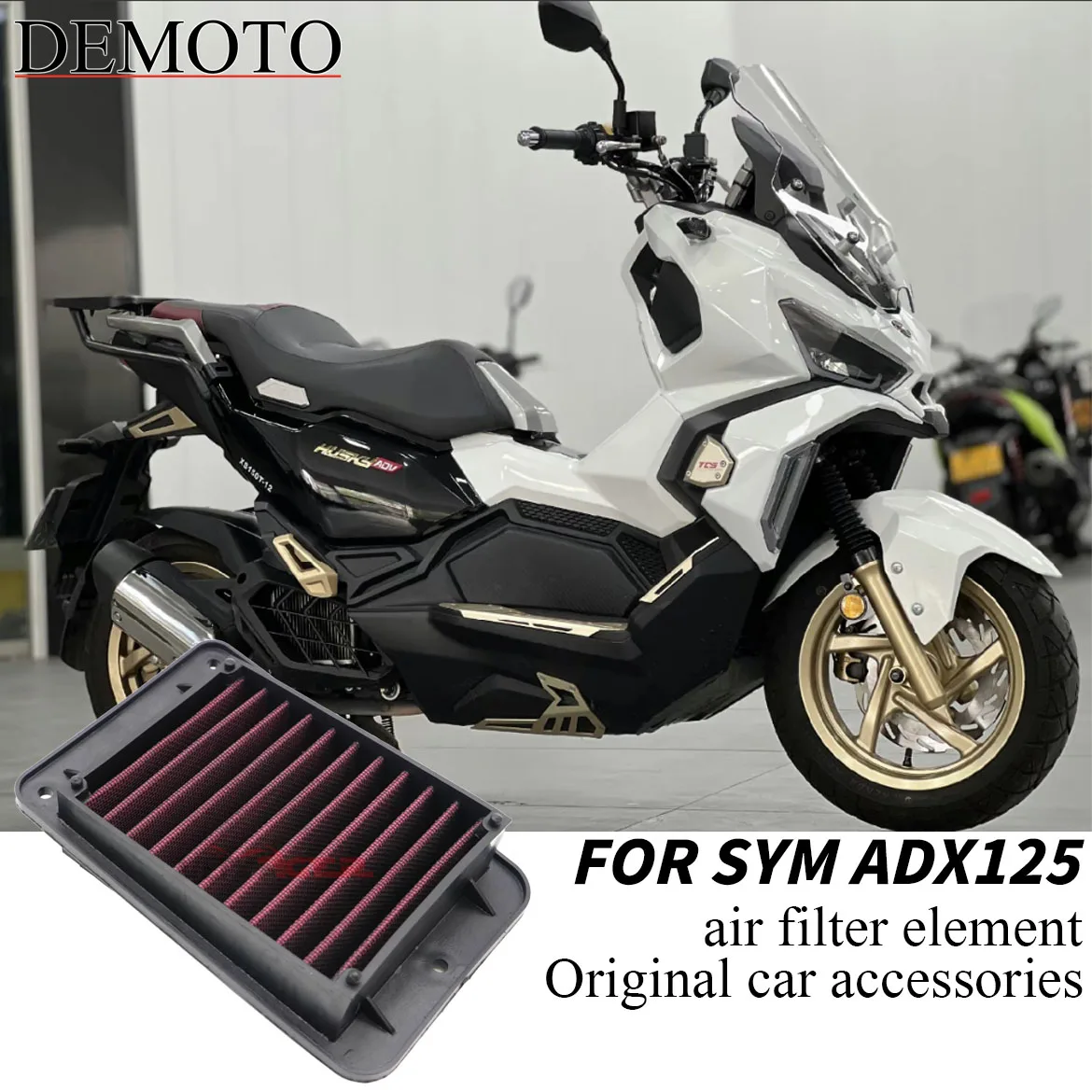 Air-filte-For-SYM-ADX-125-adx125-23-24-Motorcycle-Modified-High-Flow ...