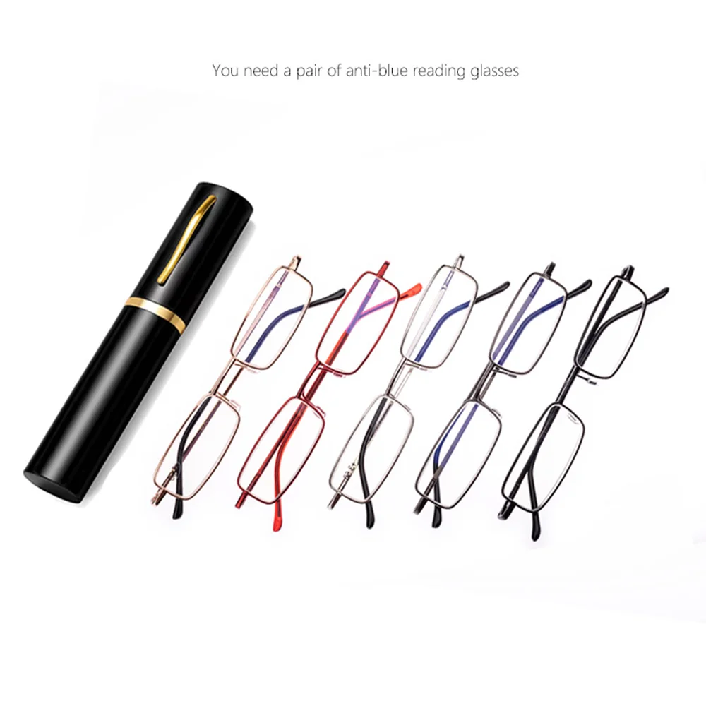Mini Compact Slim Reading Glasses,Lightweight Portable Readers With Pen ...