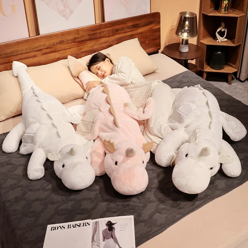 Giant-Soft-Plush-Toy-Little-White-Dragon-Plush-Toy-White-Dinosaur ...