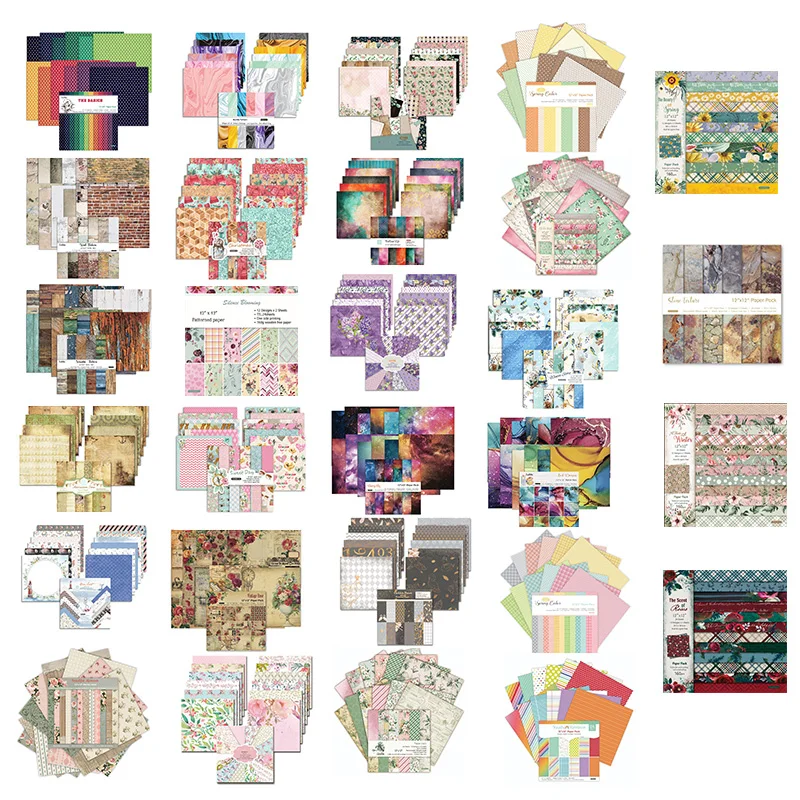 12-Sheet-Scrapbook-Paper-30x30cm-12-Inch-Scrapbooking-Planner-Paper-Pad ...