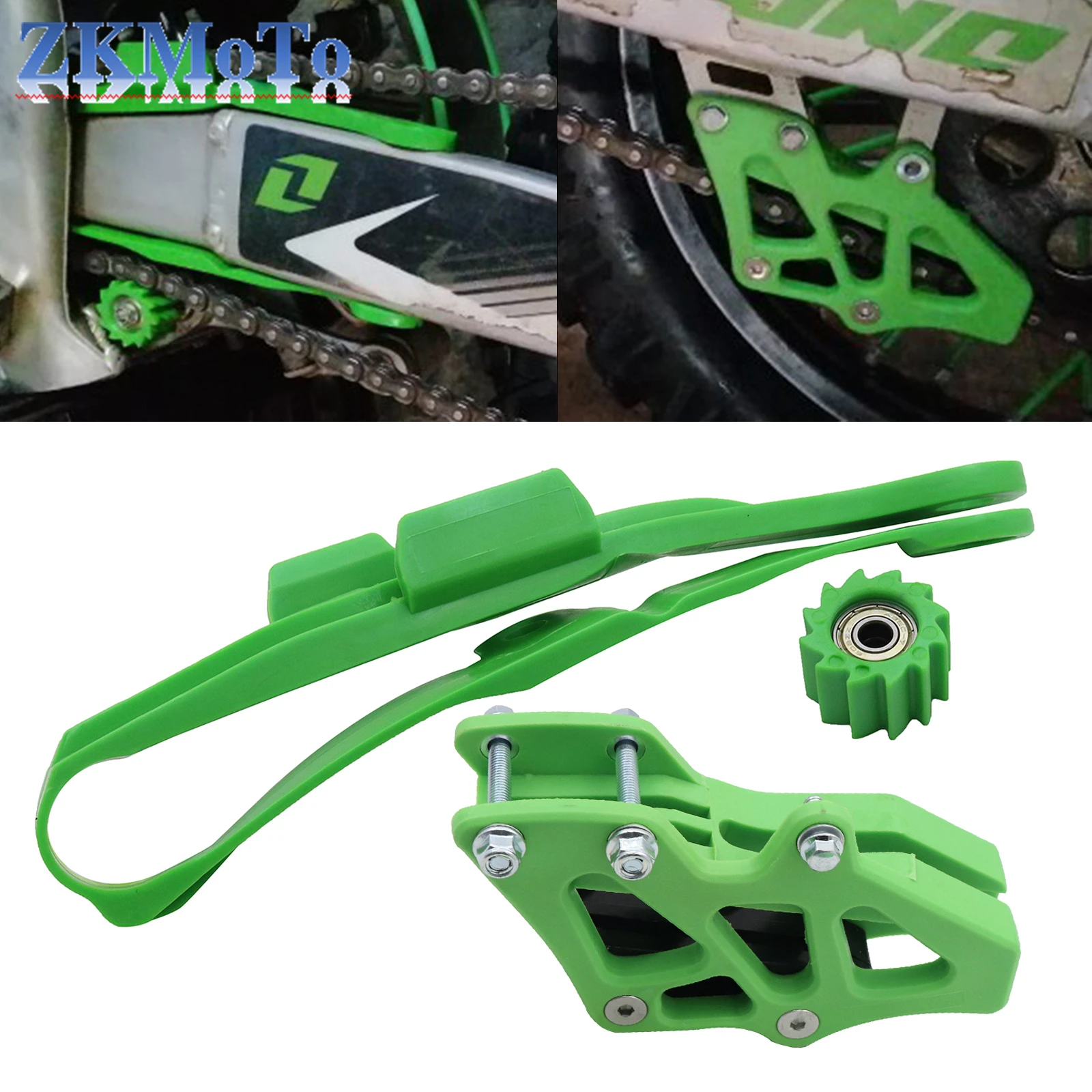 Motorcycle-Chain-Roller-Slider-Guide-Swingarm-For-KAWASAKI-KXF250 ...