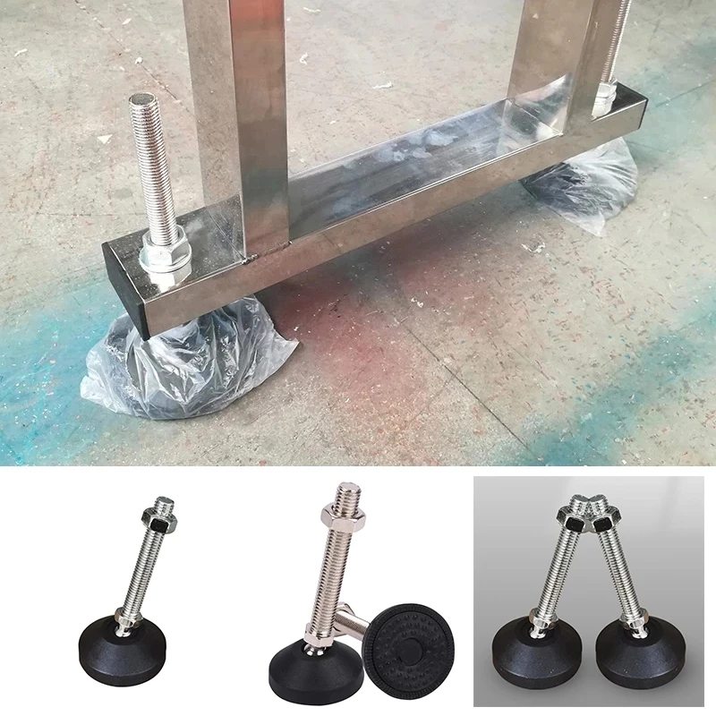 4pcs M8 M10 M12 M16 Directional Adjusting Foot Nylon Universal Hooves ...