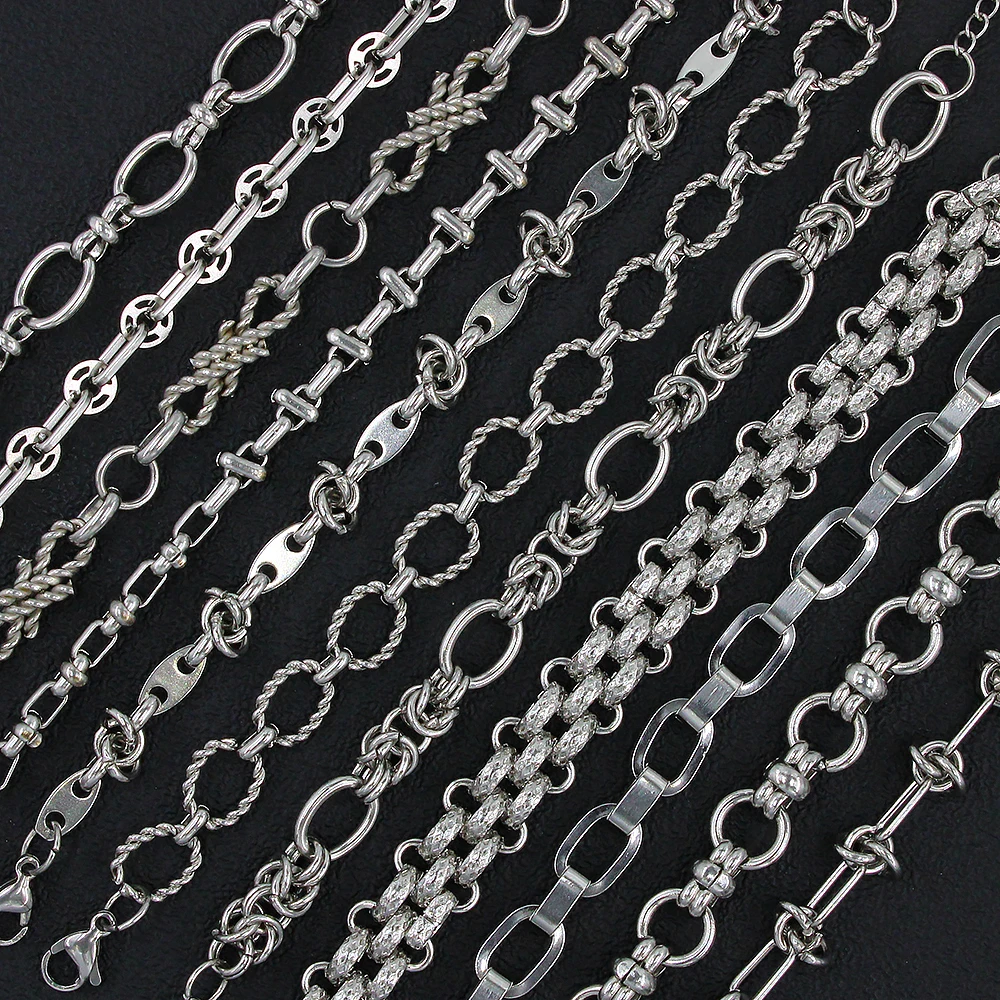 Fashion-Stainless-Steel-Jewelry-Punk-Hip-Hop-Handmade-Chains-Bracelets ...