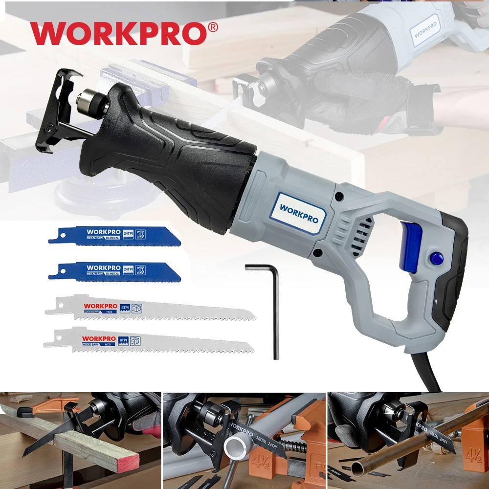 WORKPRO 710W Electric Reciprocating Saw Tools for Metal Wood Cutting ...