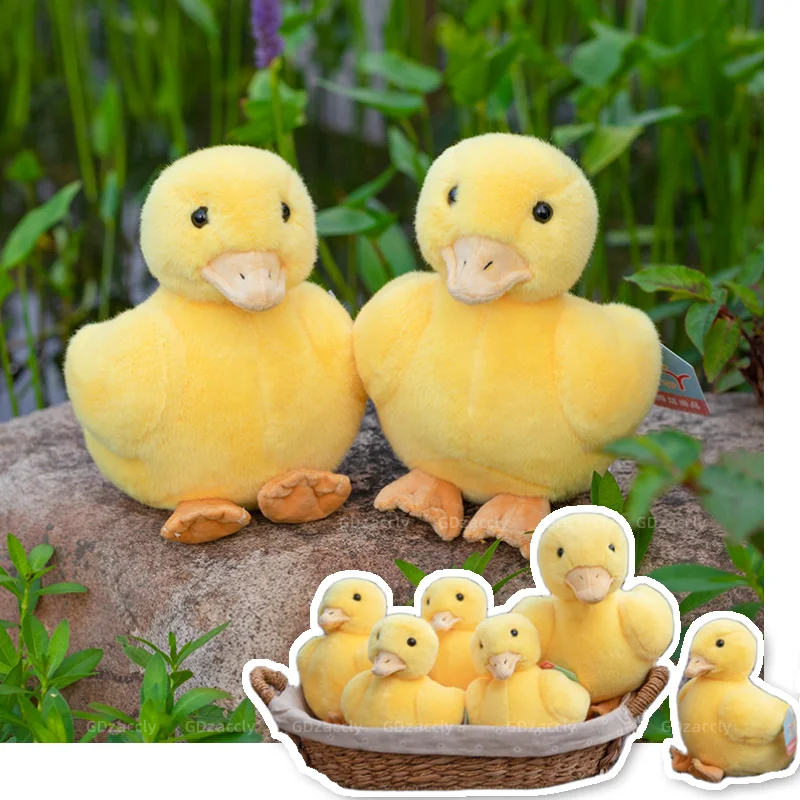 Super-Cute-Simulation-Duck-Plushie-Doll-Toy-Stuffed-Lifelike-Yellow ...