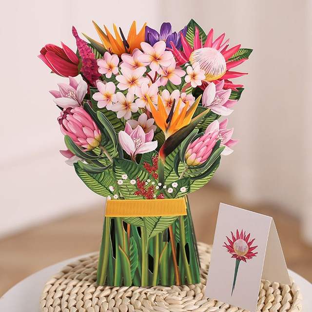 Pop Up Paper Flower Bouquet | asghedom.com