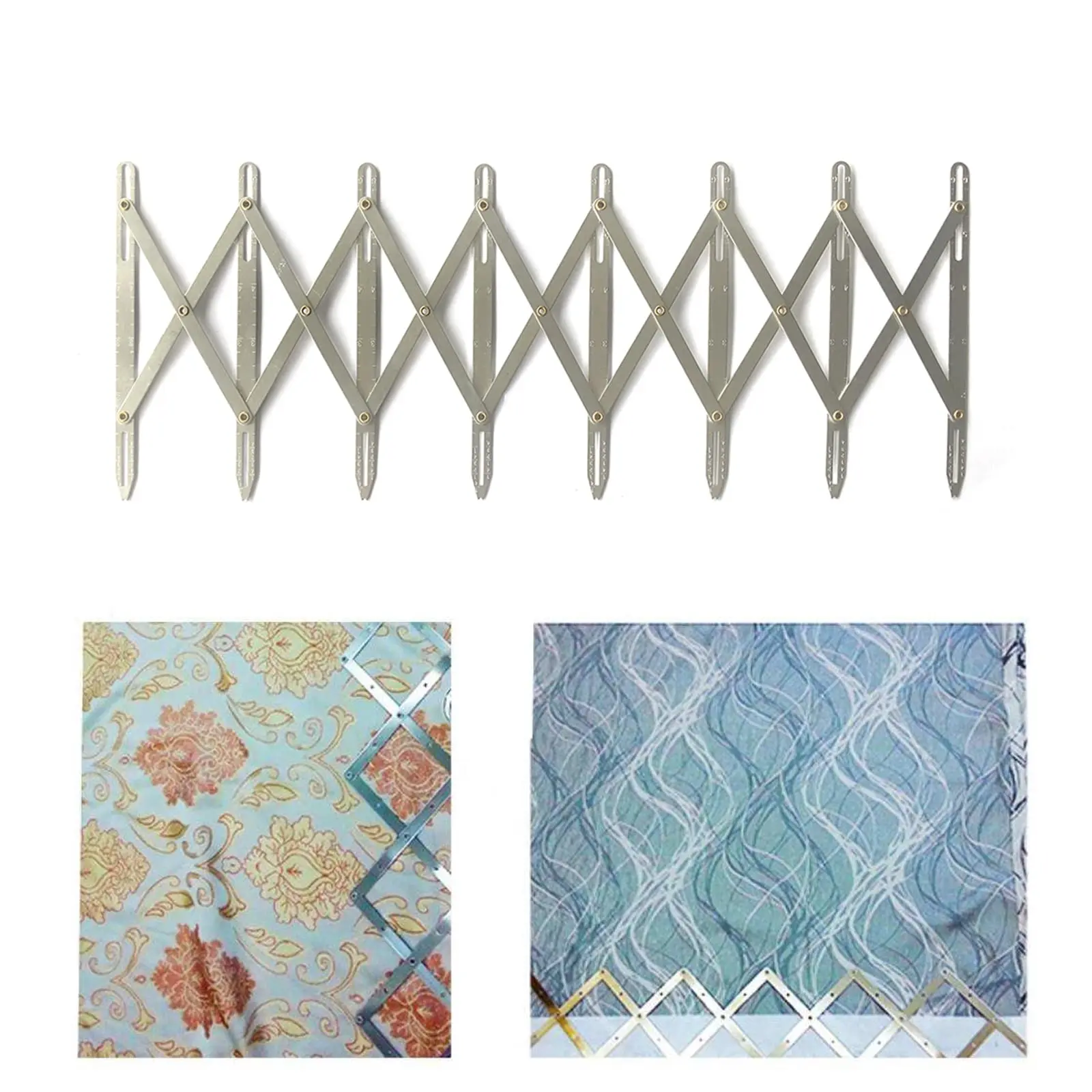 Button-Holes-Spacer-Aluminum-Sewing-Gauge-Expanding-Sewing-Gauge-Equal ...