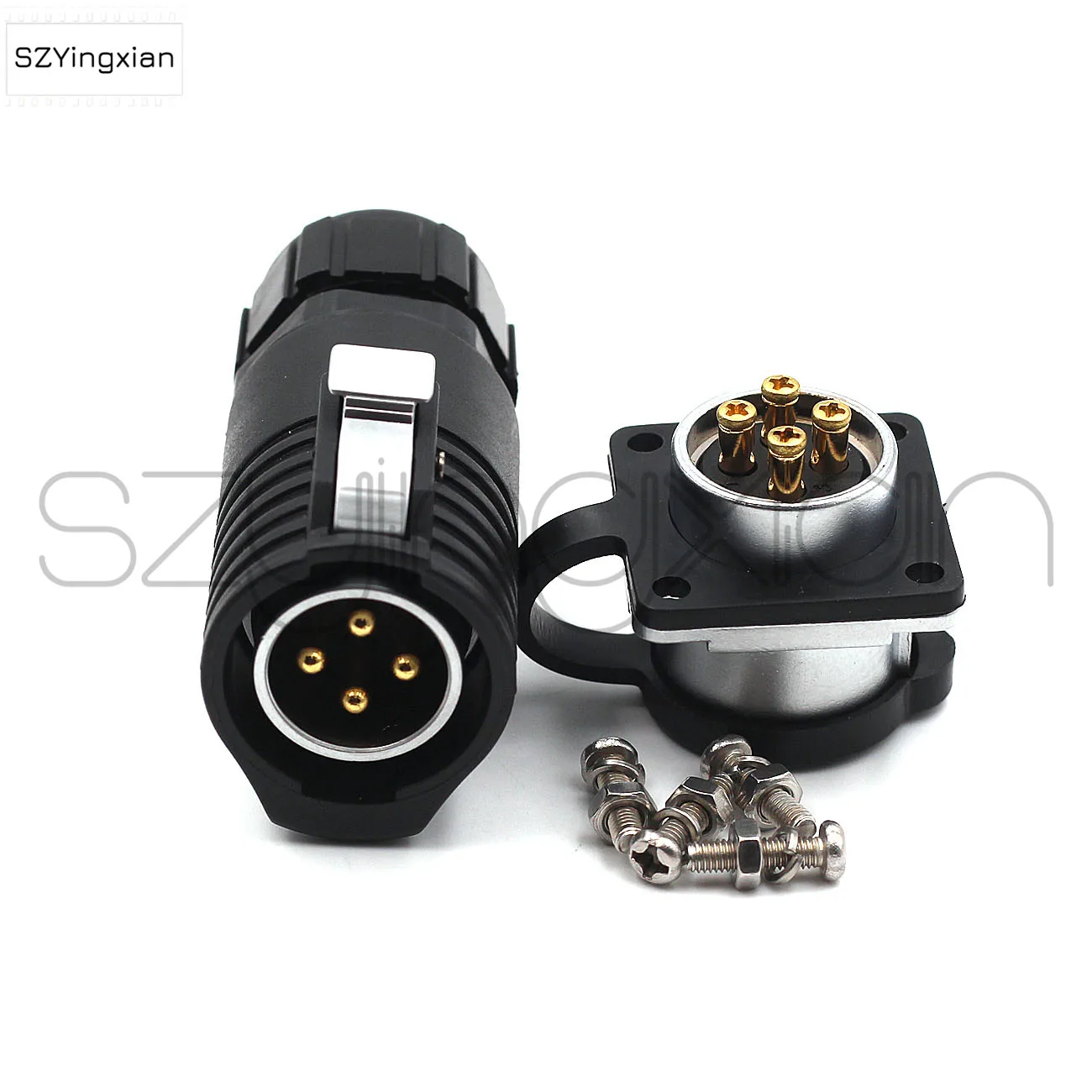 XHP20-Square-Panel-Mount-Solderless-Connector-2-3-4-5-Pin-Industrial ...