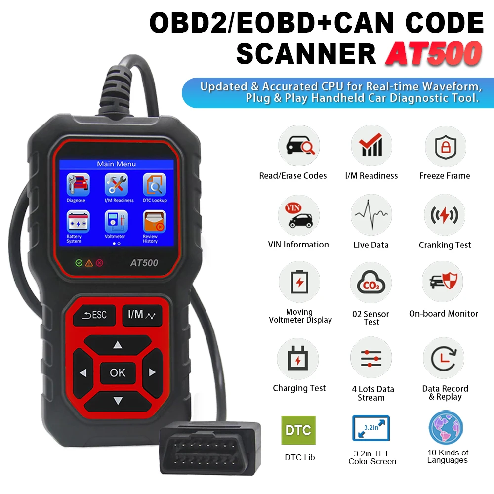 Obd2-scanner-rot-at500-code-leser-diagnose-tools-lesen-und-anzeigen ...