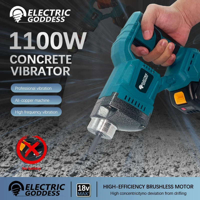 1100W-Concrete-Vibrator-For-Makita-Battery-35MM-Professional-Vibration ...