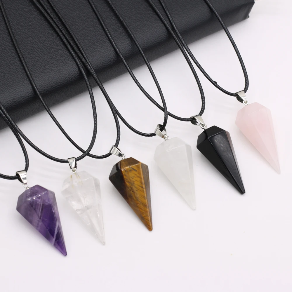 Pedra-Ametista-Natural-para-Mulheres-P-ndulo-de-Cura-Gem-Reiki-Cura-Cone-Cristal-Amuleto ...